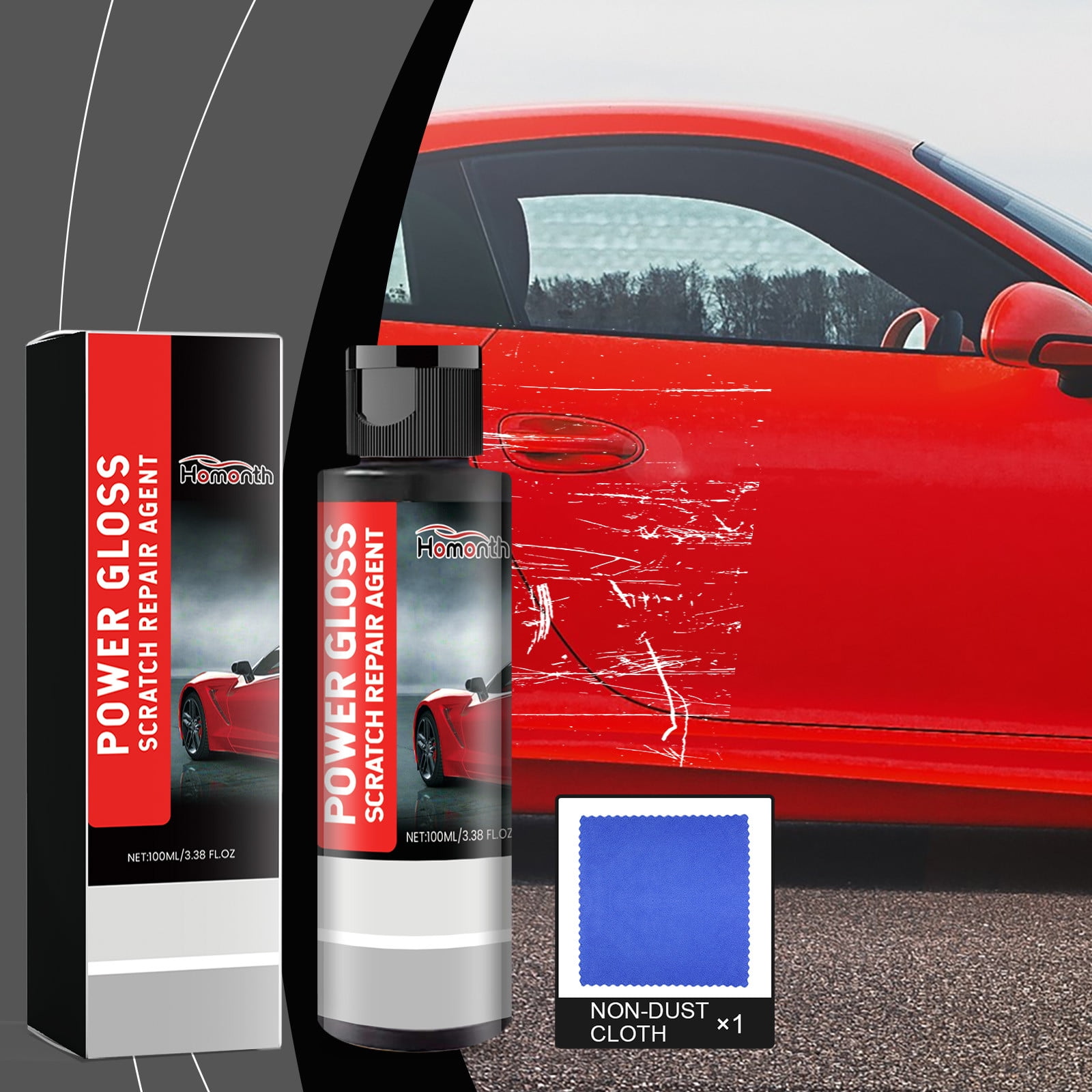 Vrorvz Car Scratch Repair Agent 3.4 fl oz Effective Scratch Removal and ...