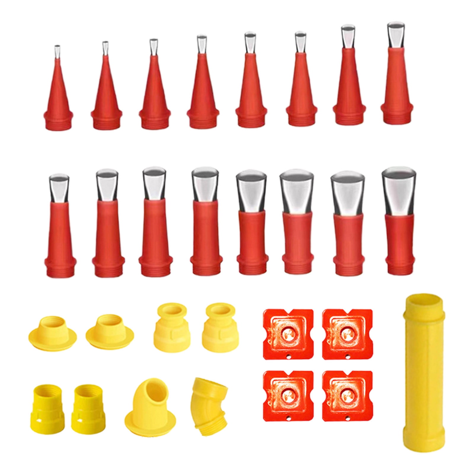 Vrorvz Complete Rubber Nozzle Caulking Tool Kit Noiseless Stainless Steel Finish Applicator Easy ...