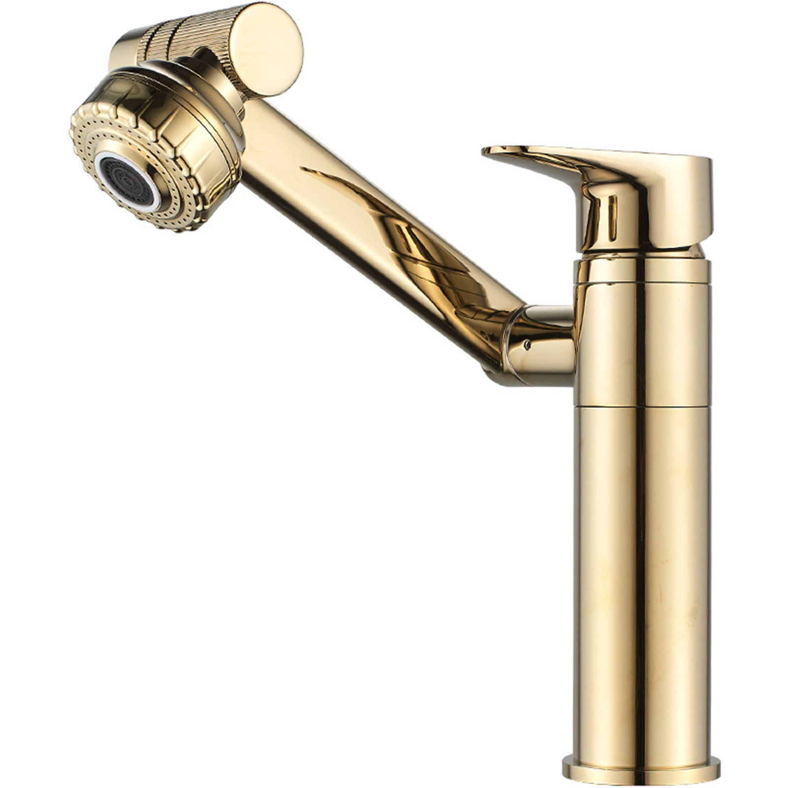Vrorvz All Copper 360 Degrees Rotating Kitchen Faucet with Dual ...