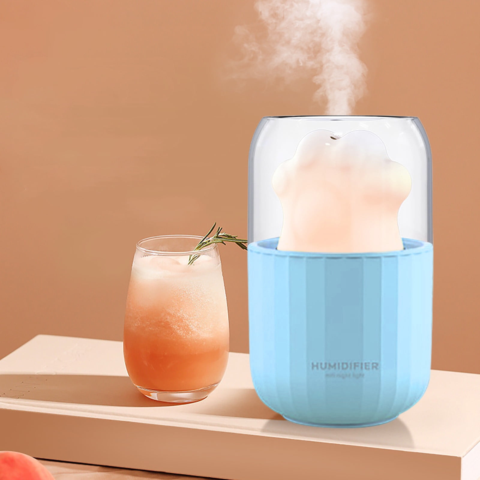 Vrorvz Cute Pet Paw Desktop Humidifier Mini Silent Cool Mist Humidifier ...