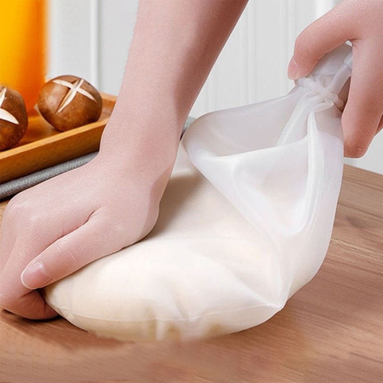 Vrorvz Effortless Nonstick Kitchen Mixing Bag for Dough Kneading and ...