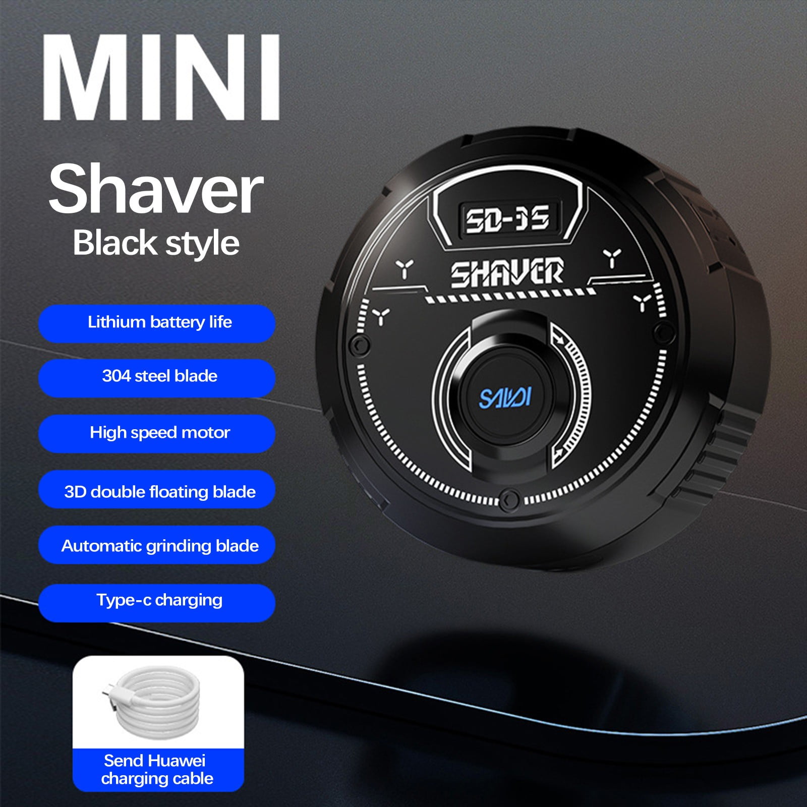 Vrorvz Electric Rotary Shaver with 5D Floating Heads for Men Wet and ...