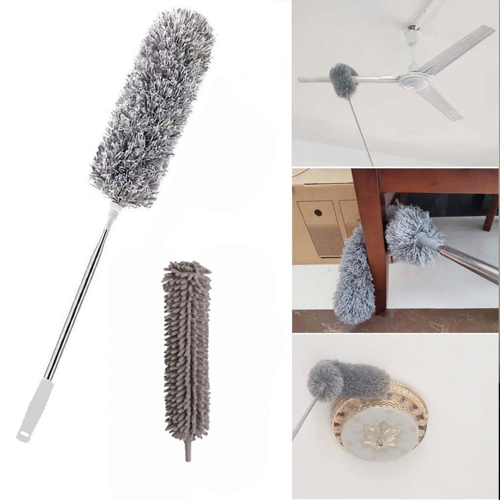 Vrorvz Extendable Microfiber Duster for Ceiling Fans and Furniture with ...
