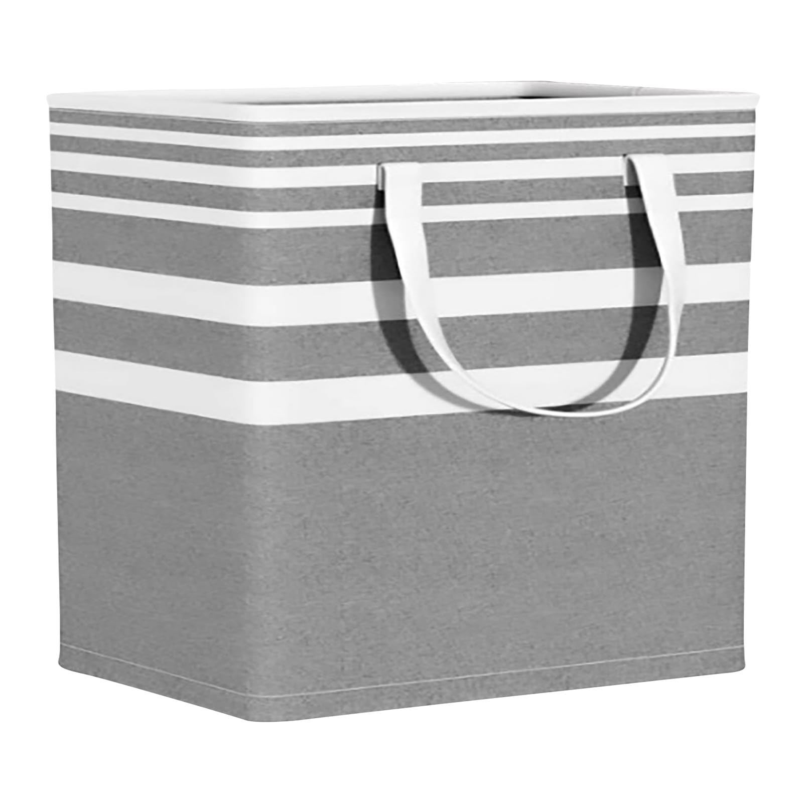 Vrorvz Folding Fabric Storage Bag for Home Organization Portable Basket ...