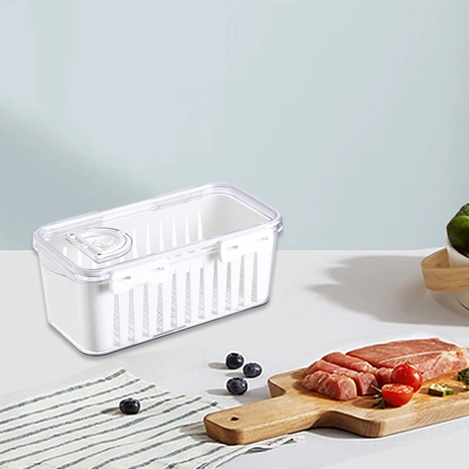 Vrorvz Fridge Organization Storage Bins Food Storage Containers with ...