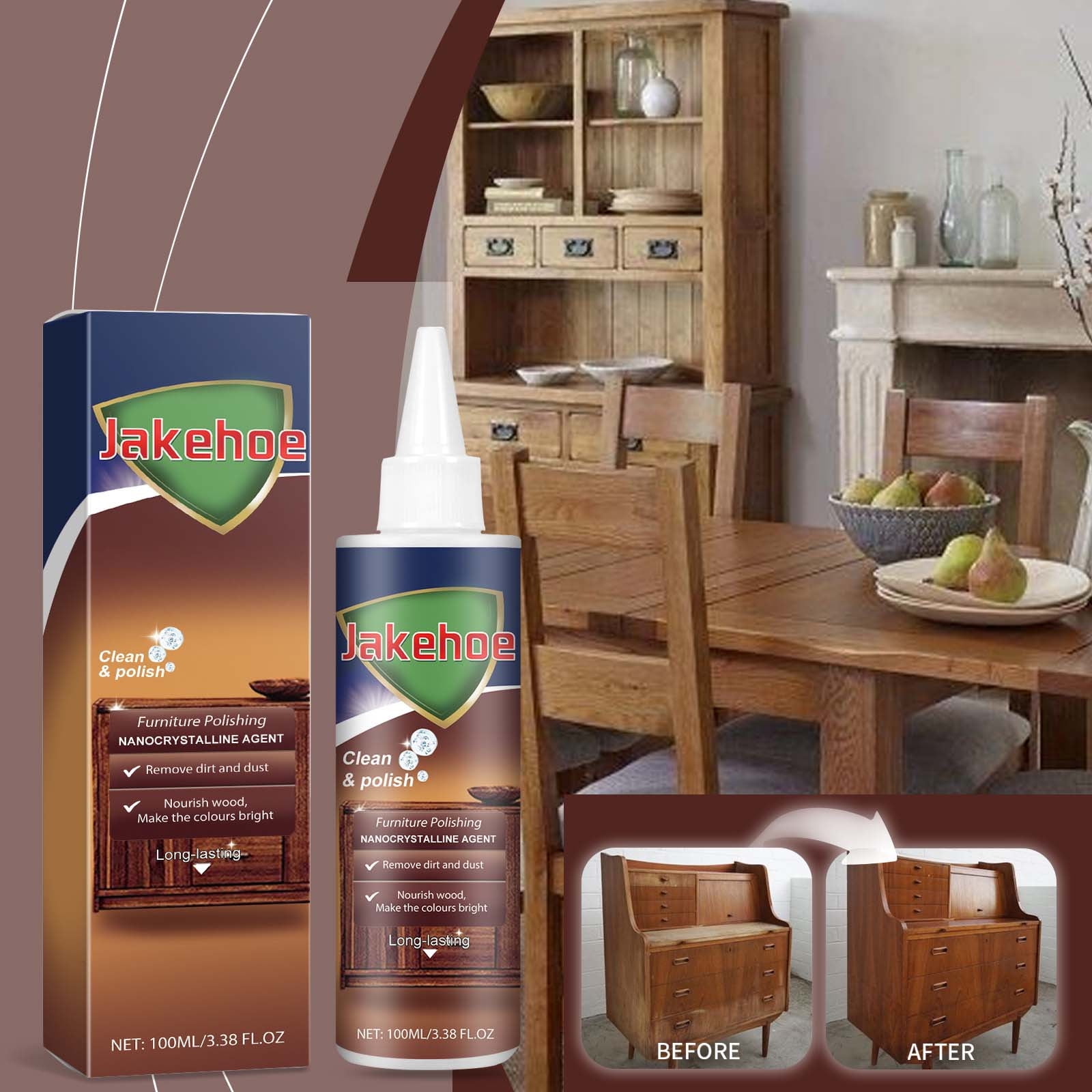 Vrorvz Furniture Polishing Crystal Coating Agent for Enhancing Gloss ...