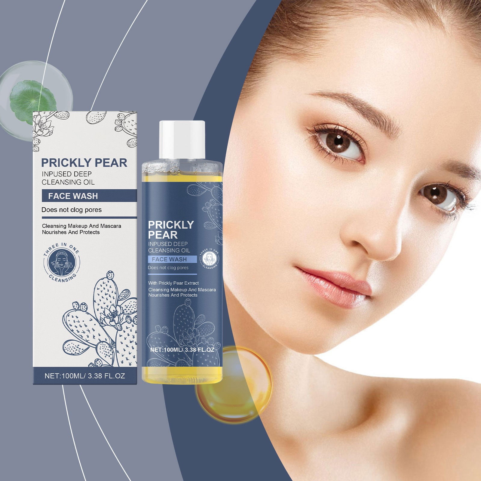 Vrorvz Gentle Facial Cleansing Makeup Remover for Lip and Eye 100ml Non ...