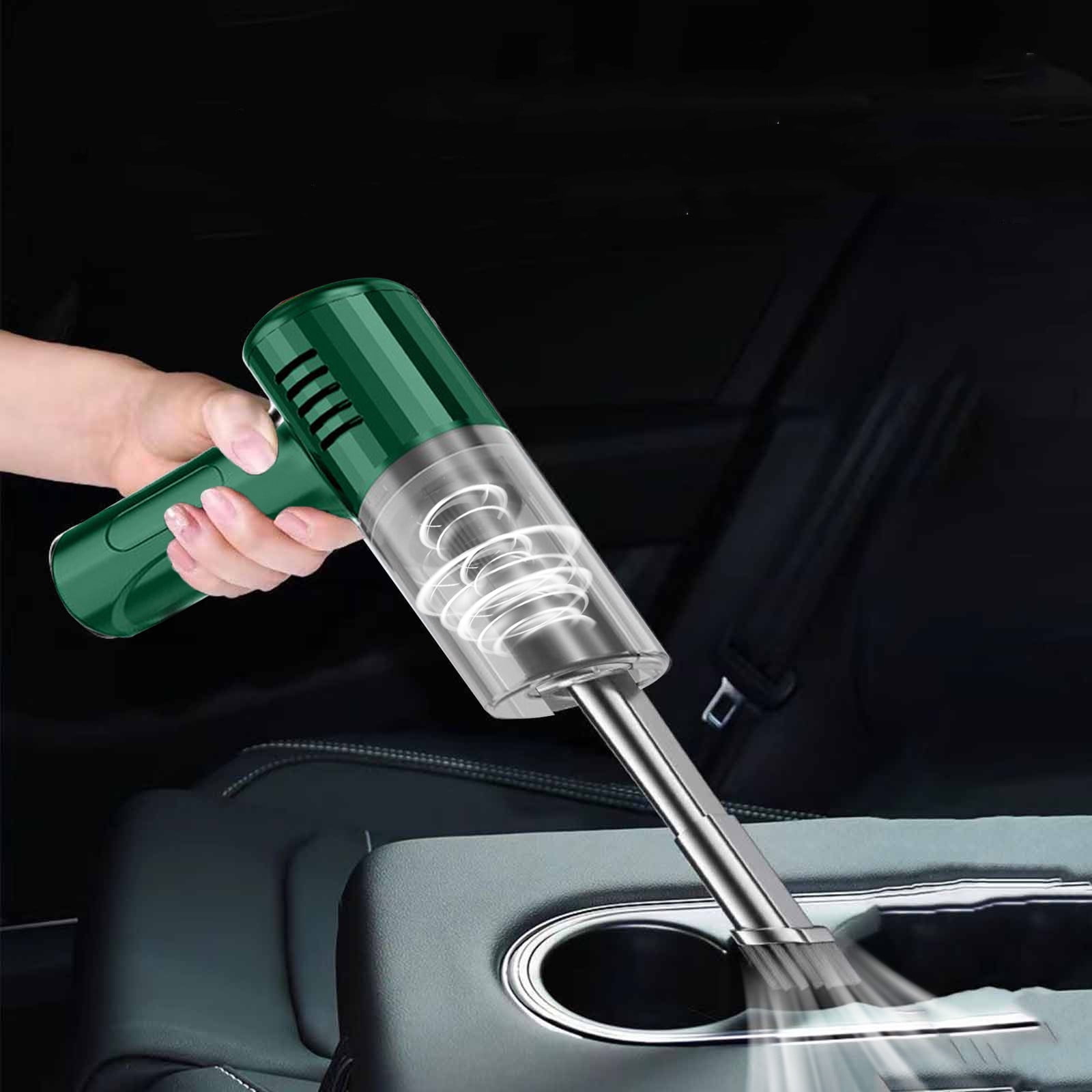 Vrorvz Handheld Vacuum with USB Rechargeable Powerful Suction 120W ...