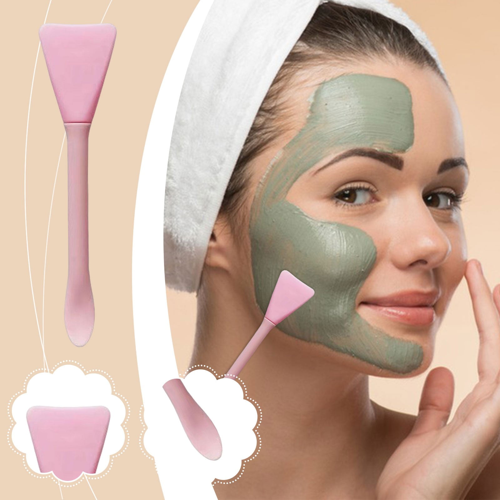 Vrorvz Head Silicone Face Mask Brush Applicator with for Easy ...