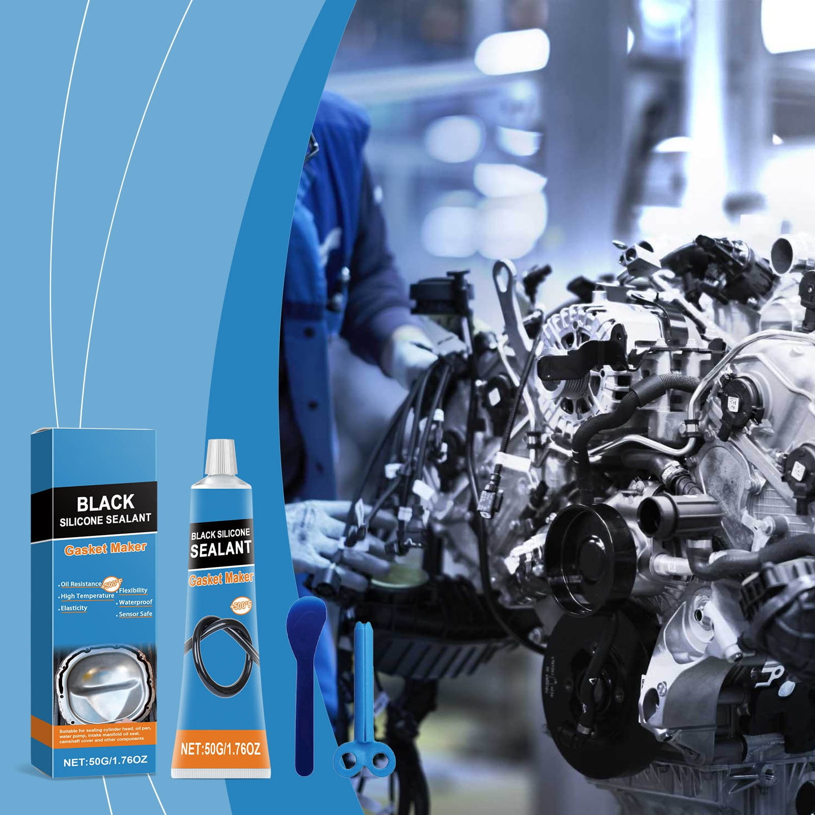 Vrorvz High Performance RTV Sealant for Industrial Applications Water Leak Protection Strong ...