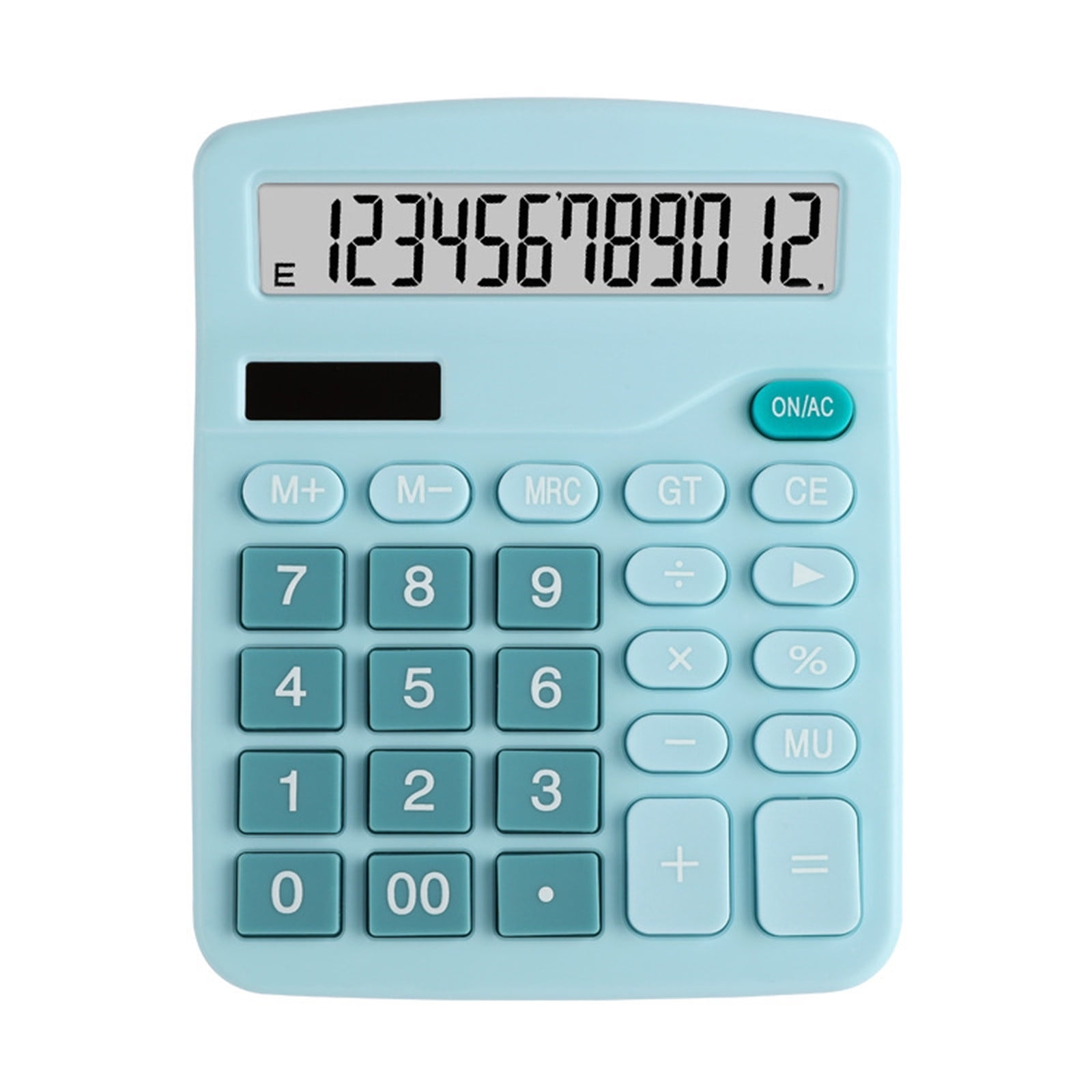 Vrorvz Large 12 Digit Display Calculator with Dual Power Handheld Desk ...