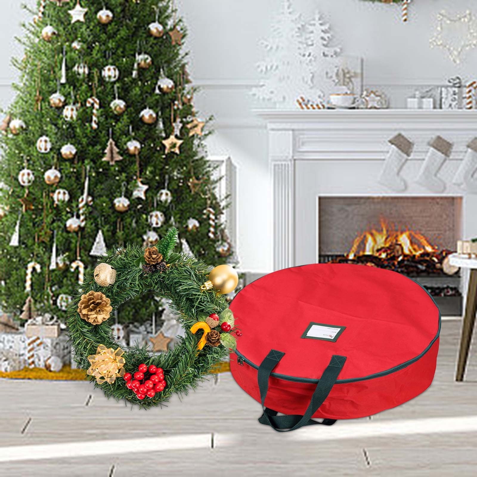 Vrorvz Large Gift Packaging Organizer Bag with Transparent Window Long ...