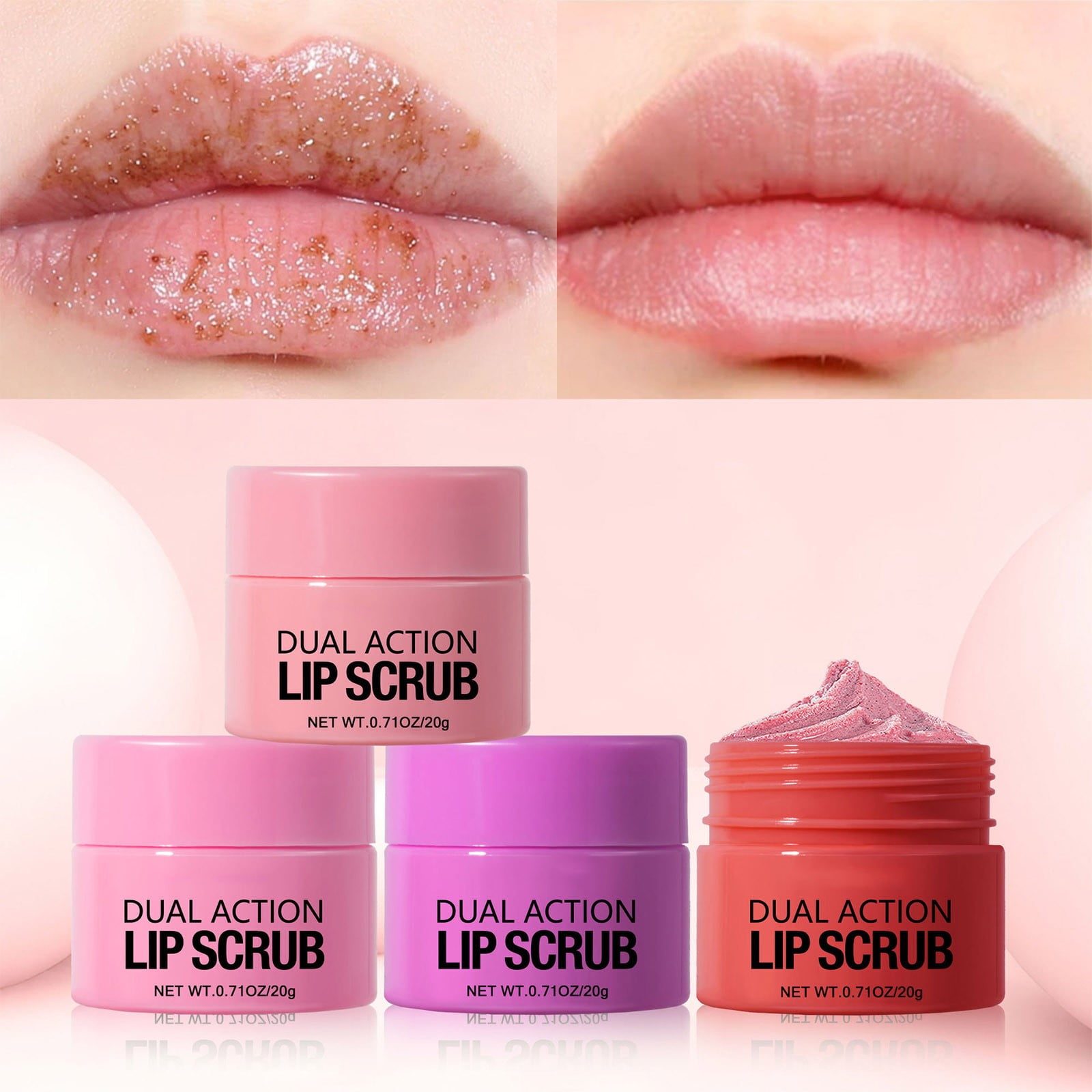 Vrorvz Lip Scrub Set Exfoliates and Moisturizes for Soft Glossy Lips ...