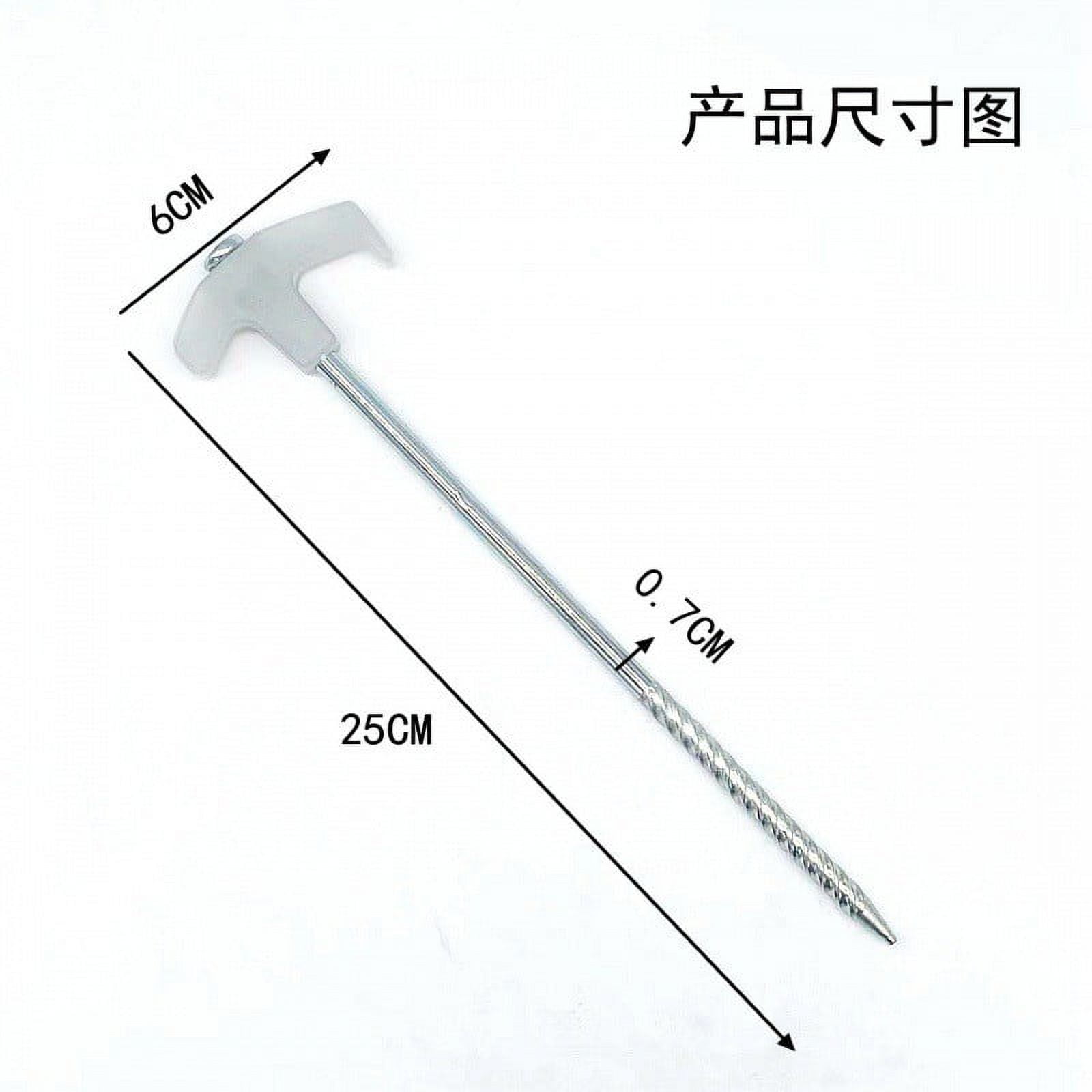 Vrorvz Long Lasting Drillable Garden Stakes Screw Kit for Anchoring ...