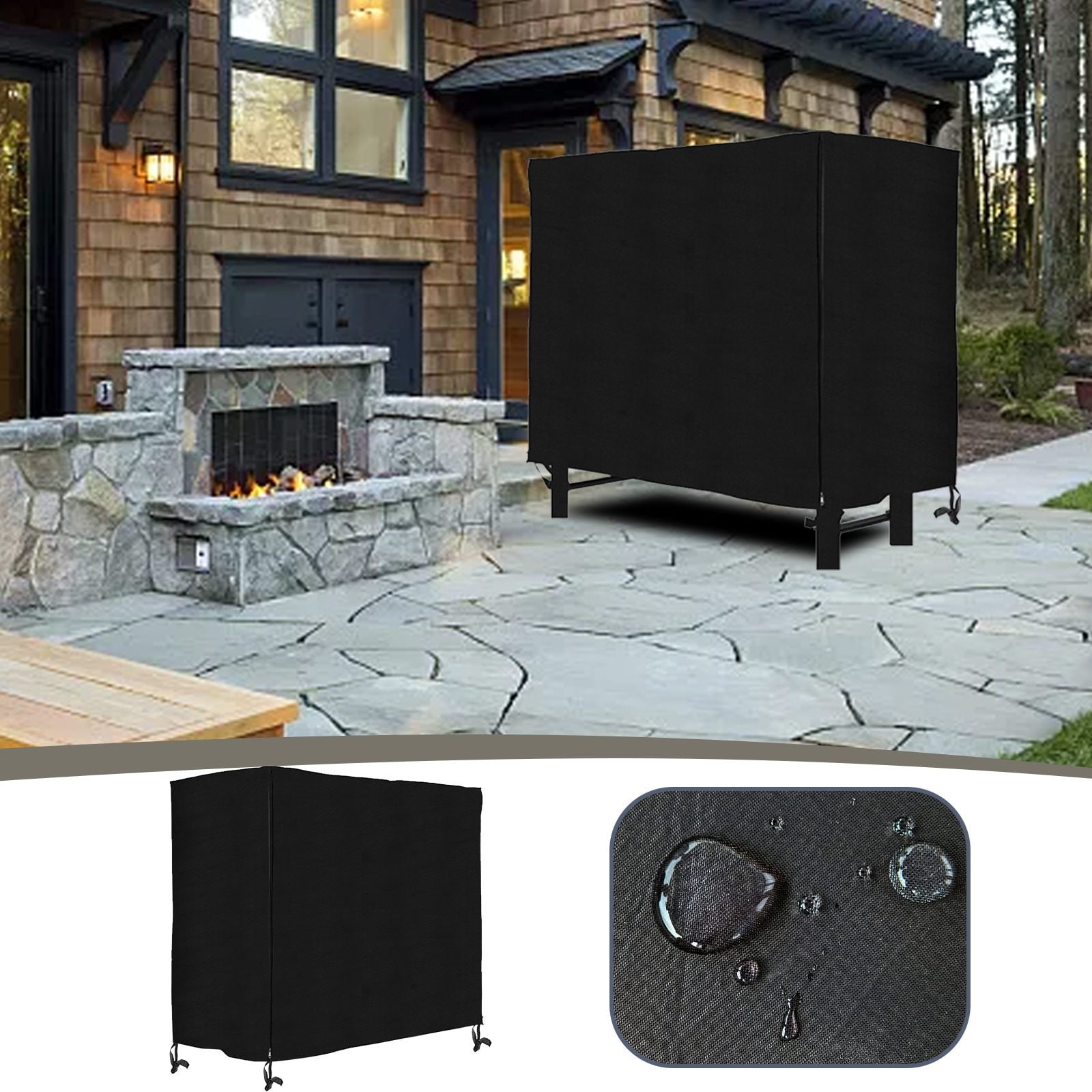 Vrorvz Long Lasting Firewood Cover for Outdoor Patio Furniture ...