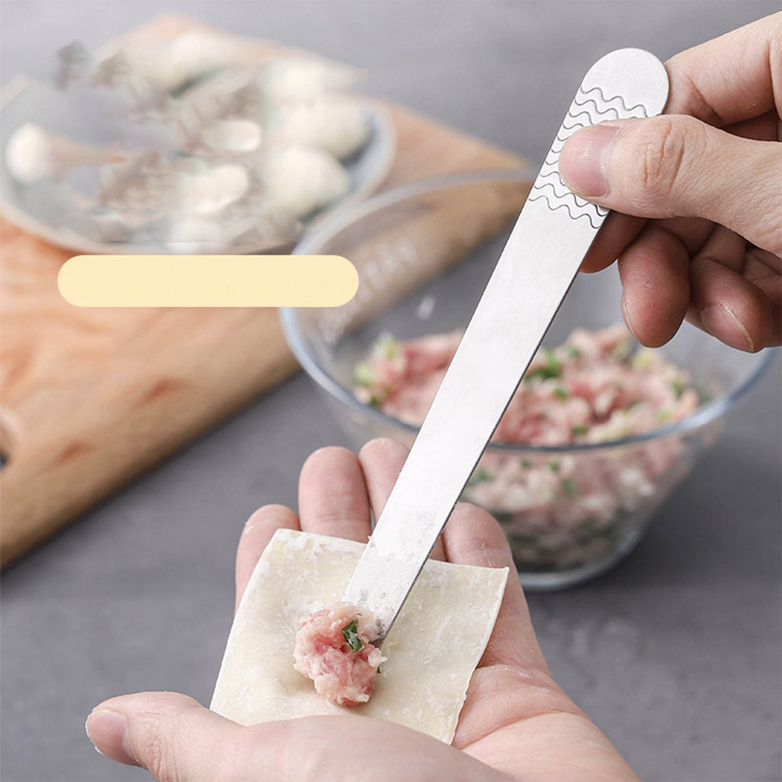 Vrorvz Long Lasting Stainless Steel Dumpling Stuffing Spoon for Easy ...