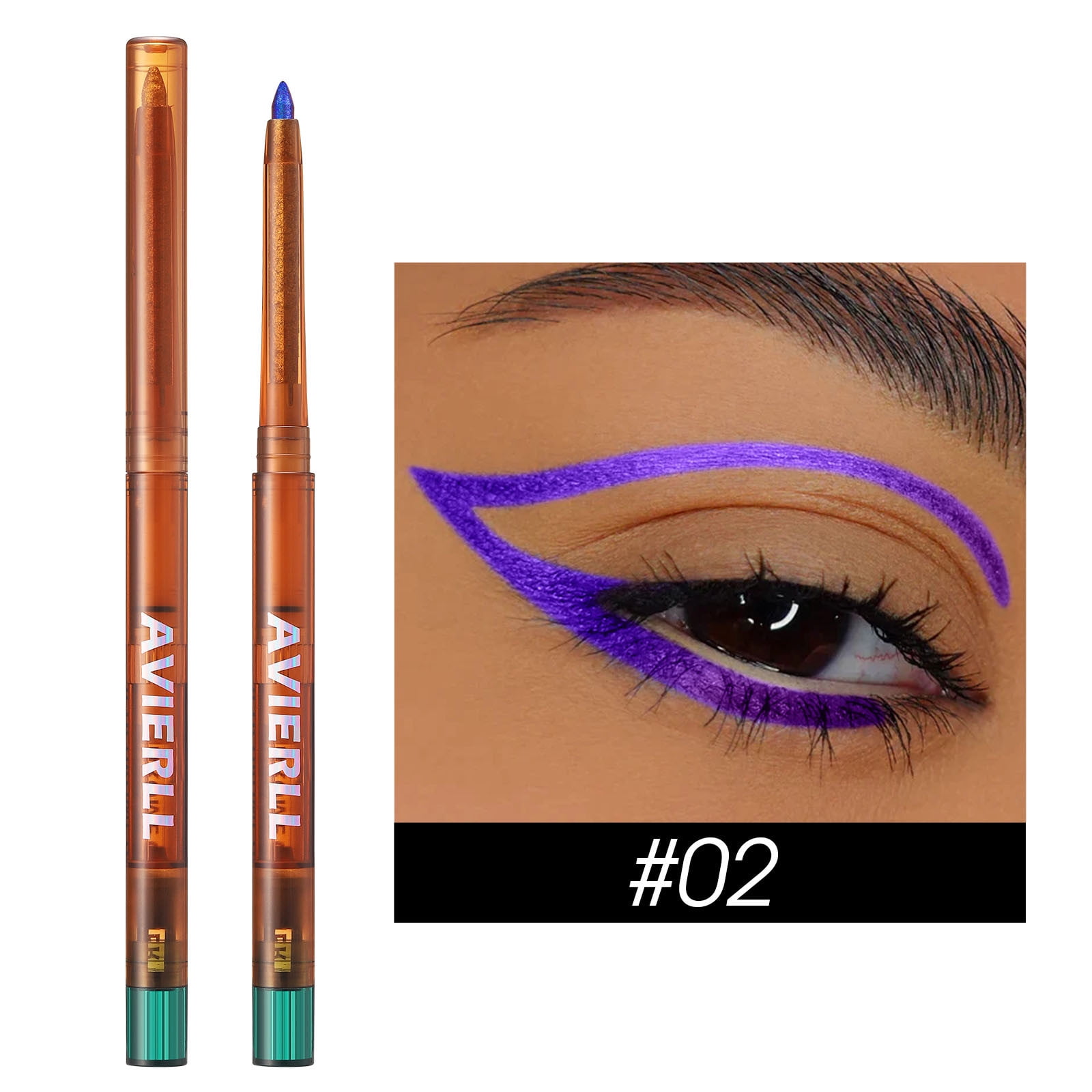 Vrorvz Long Lasting Waterproof Gel Eyeliner Set 6 Colors 2 in 1 ...
