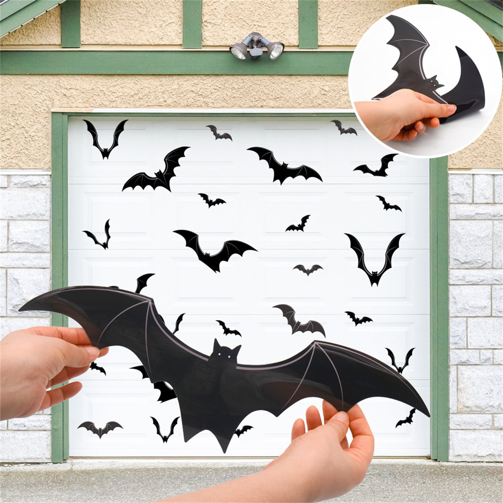 Vrorvz Magnetic Halloween Bats Stickers for Refrigerator and Garage ...