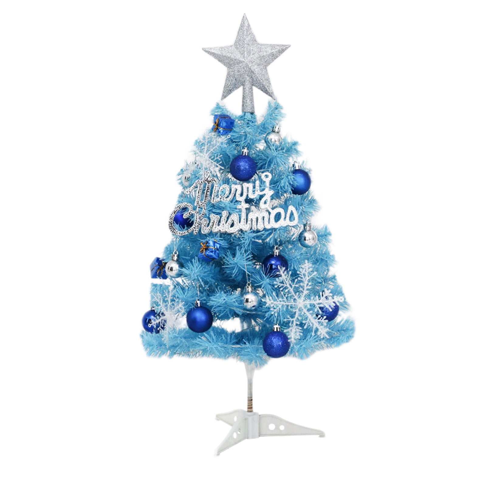 Vrorvz Mini Christmas Tree with Decorations for Desk Pvc Tree for ...