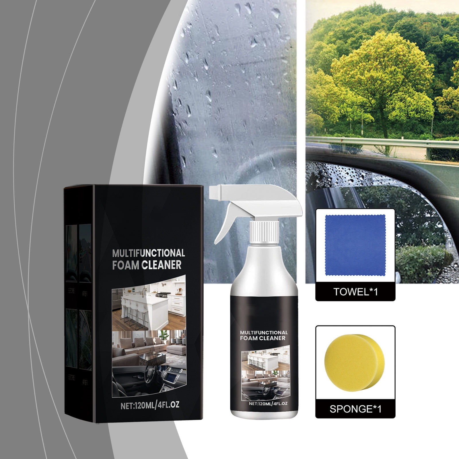 Vrorvz Multi Functional Windshield Oil Film Cleaning Agent for Special ...