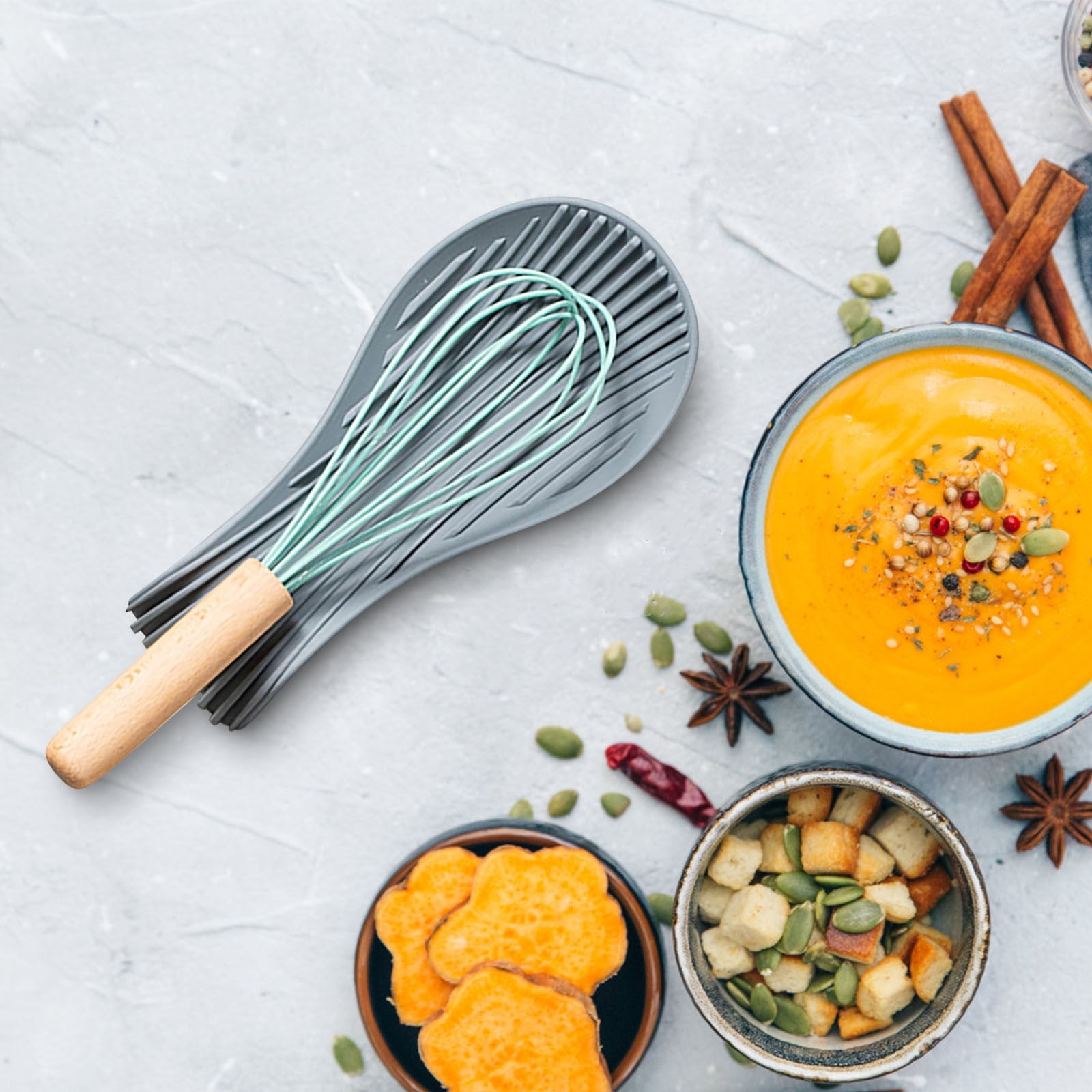 Vrorvz Multi Slot Kitchen Utensil Holder for Spatulas Spoons Lids ...