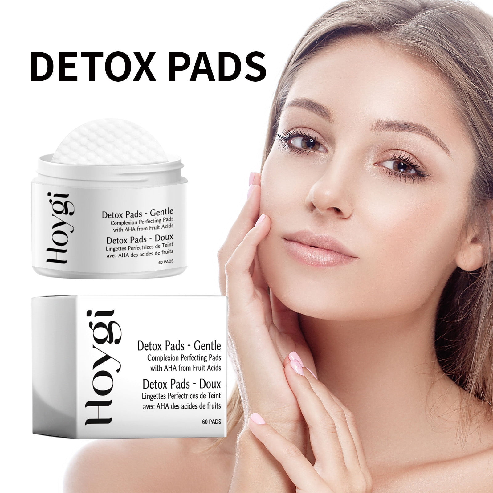 Vrorvz Natural Herbal Glycolic Acid Resurfacing Pads Fade Dark Spots ...