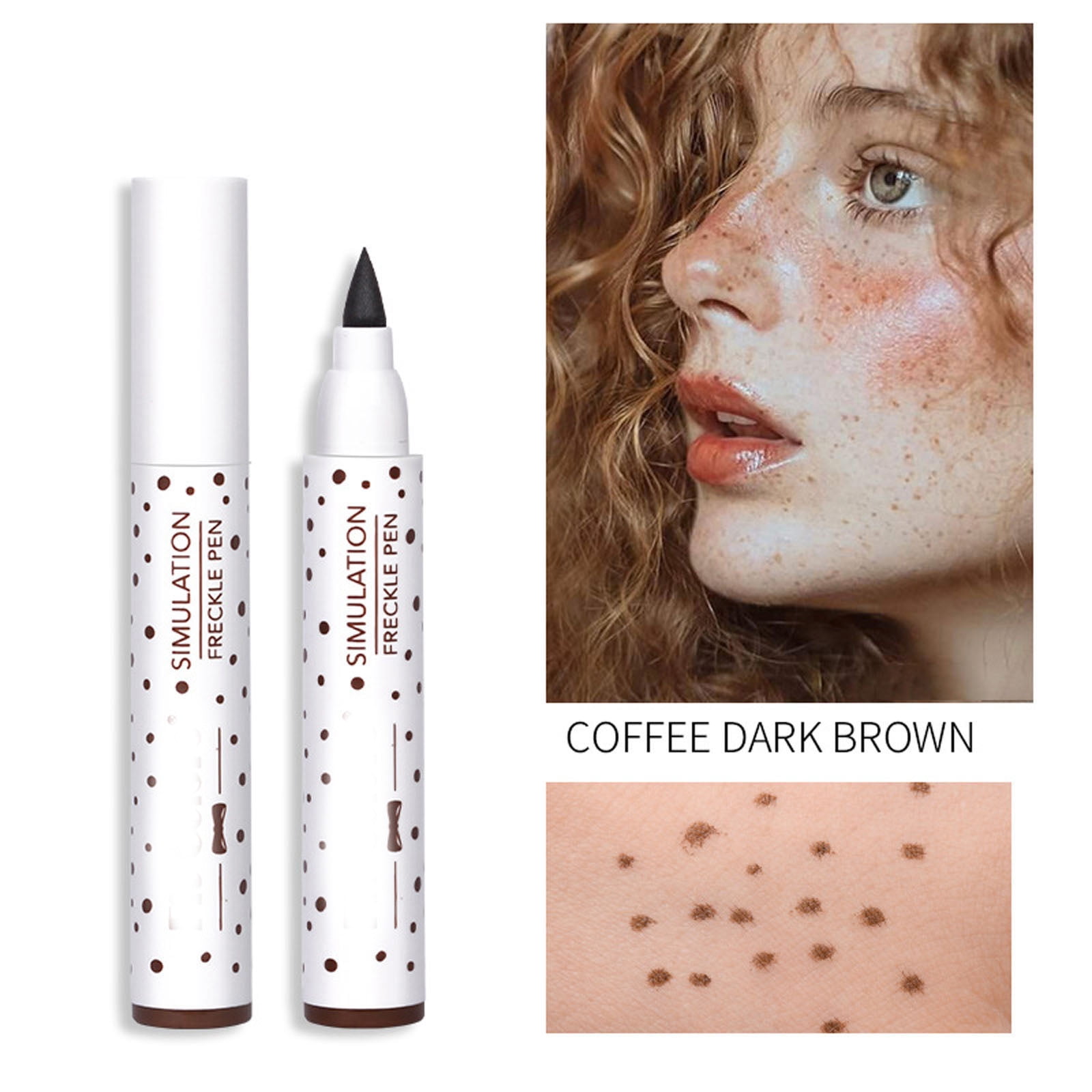 Vrorvz Natural Lifelike Freckle Makeup Pen 2.5ml Longlasting Soft Spot ...