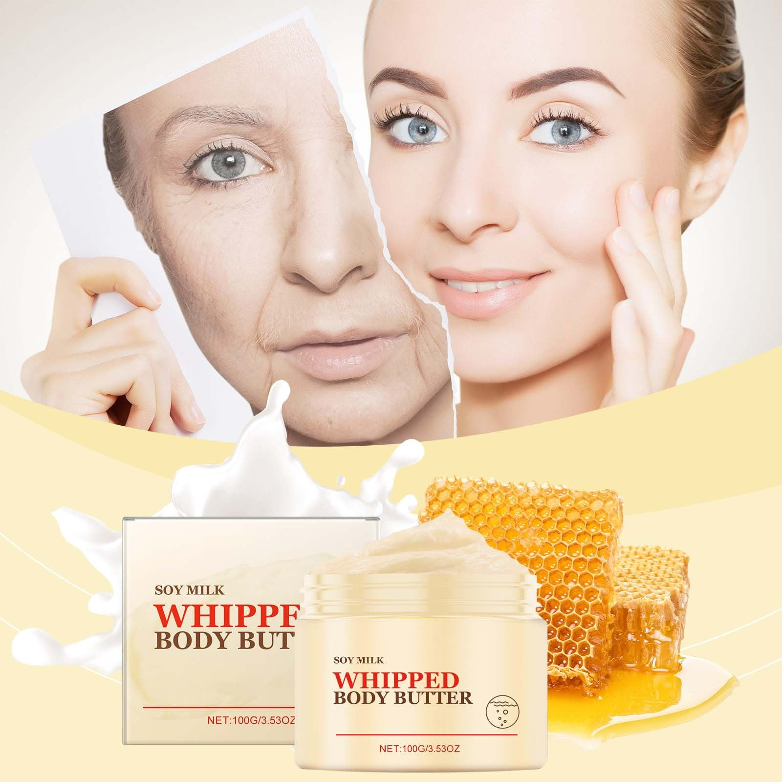 Vrorvz Nourishing Body Moisturizer with Natural Extracts for All Skin Types Deep Hydration and ...