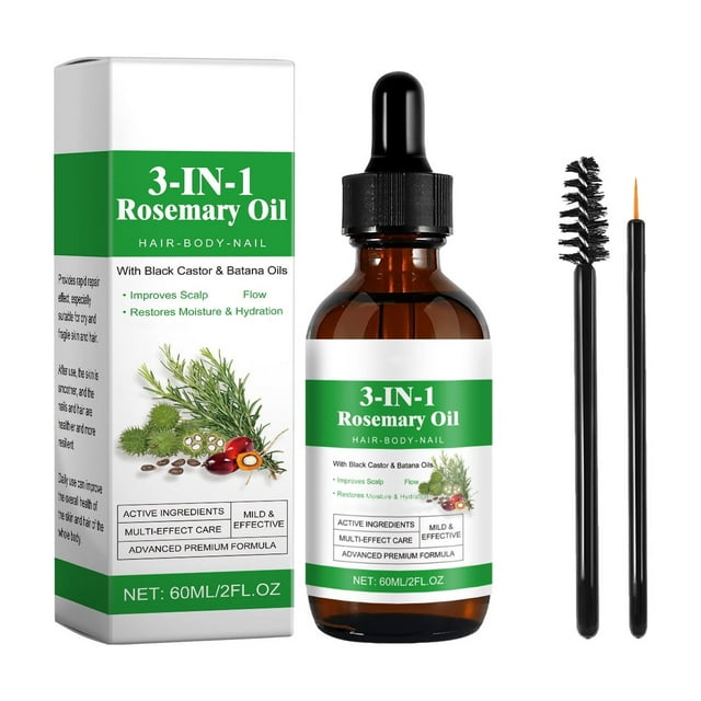 Vrorvz Nourishing Castor Oil Nailskin Hair Care 3 In 1 Serum Deep Moisturizing Repair For