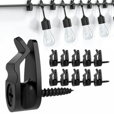 Hanger Hooks for Outdoor String Lights, Screw-in Christmas Hooks ...