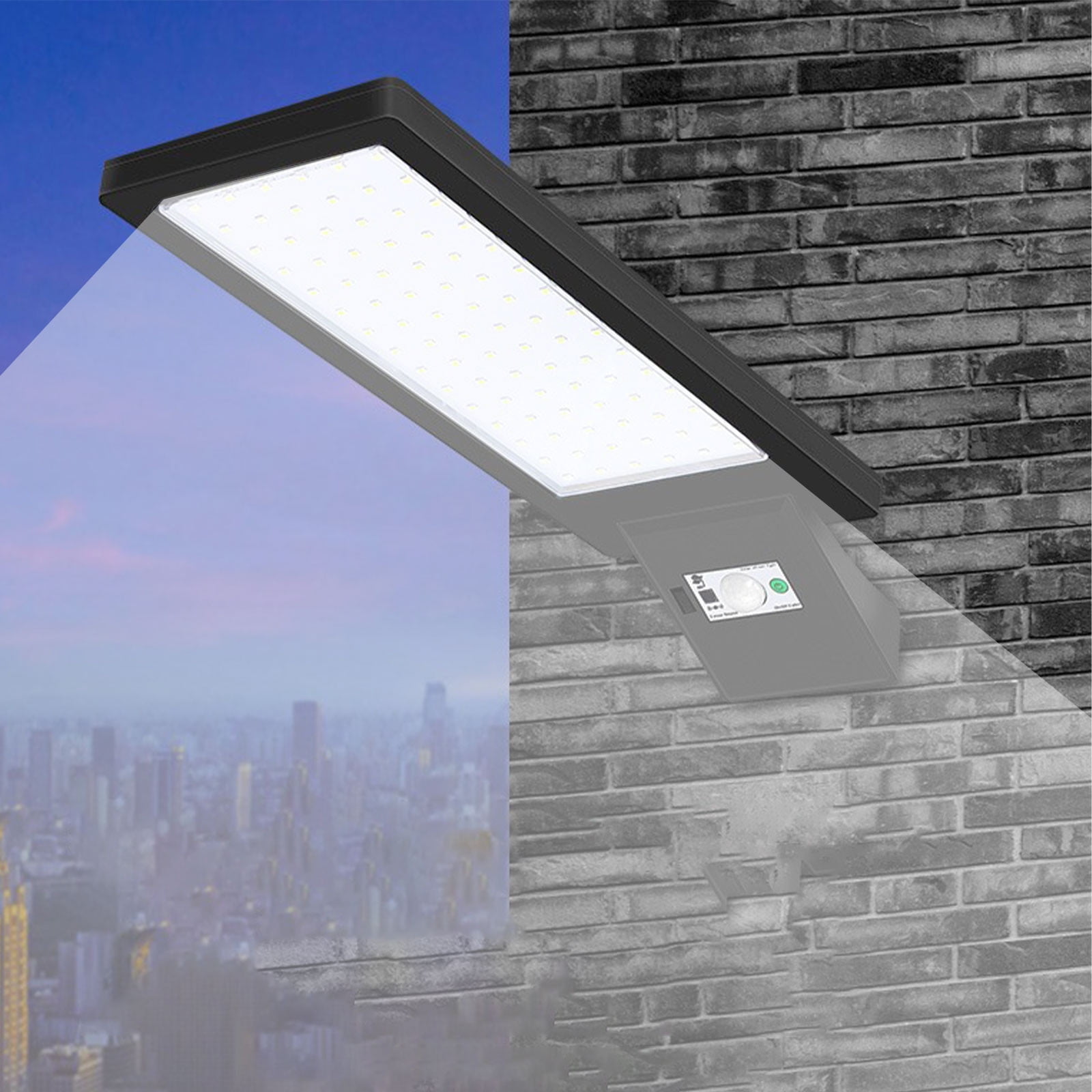 Vrorvz Outdoor Solar Powered Street Lights with Motion Sensor for ...