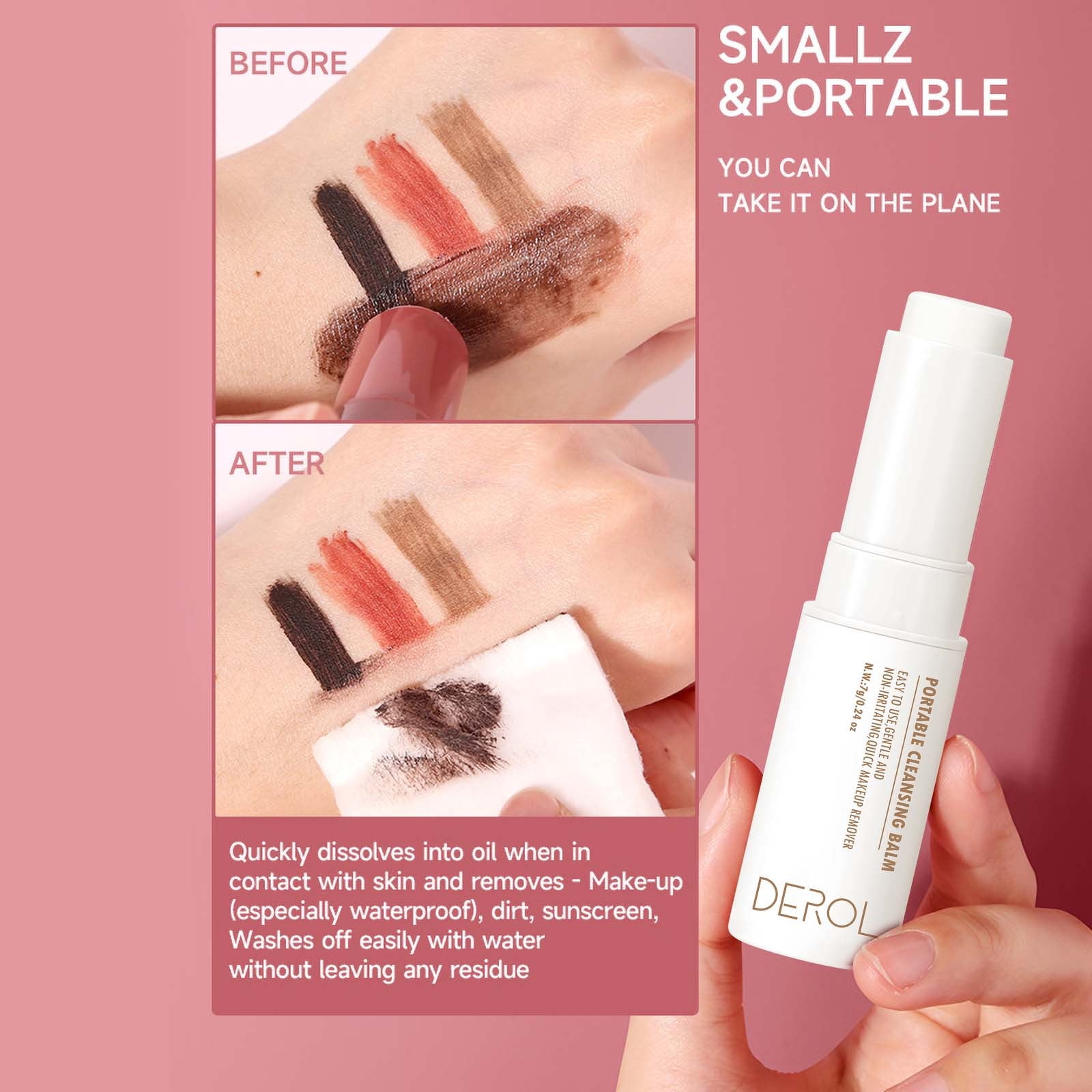 Vrorvz Physicians Wear Natural Purifying Makeup Remover Balm Stick for ...