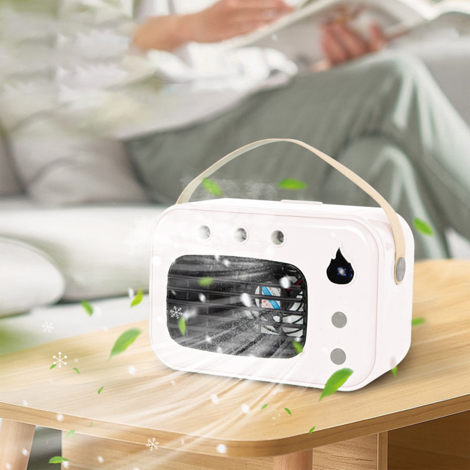 Vrorvz Portable Air Conditioners Small Spaces with Adjustable Wind ...