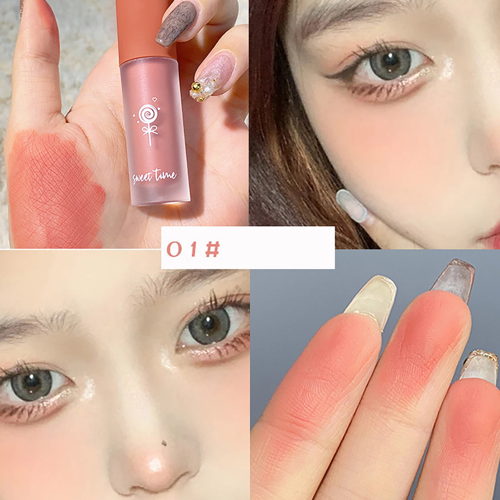 Vrorvz Portable Liquid Blush 0.1fl oz Easy Application Matte Finish ...