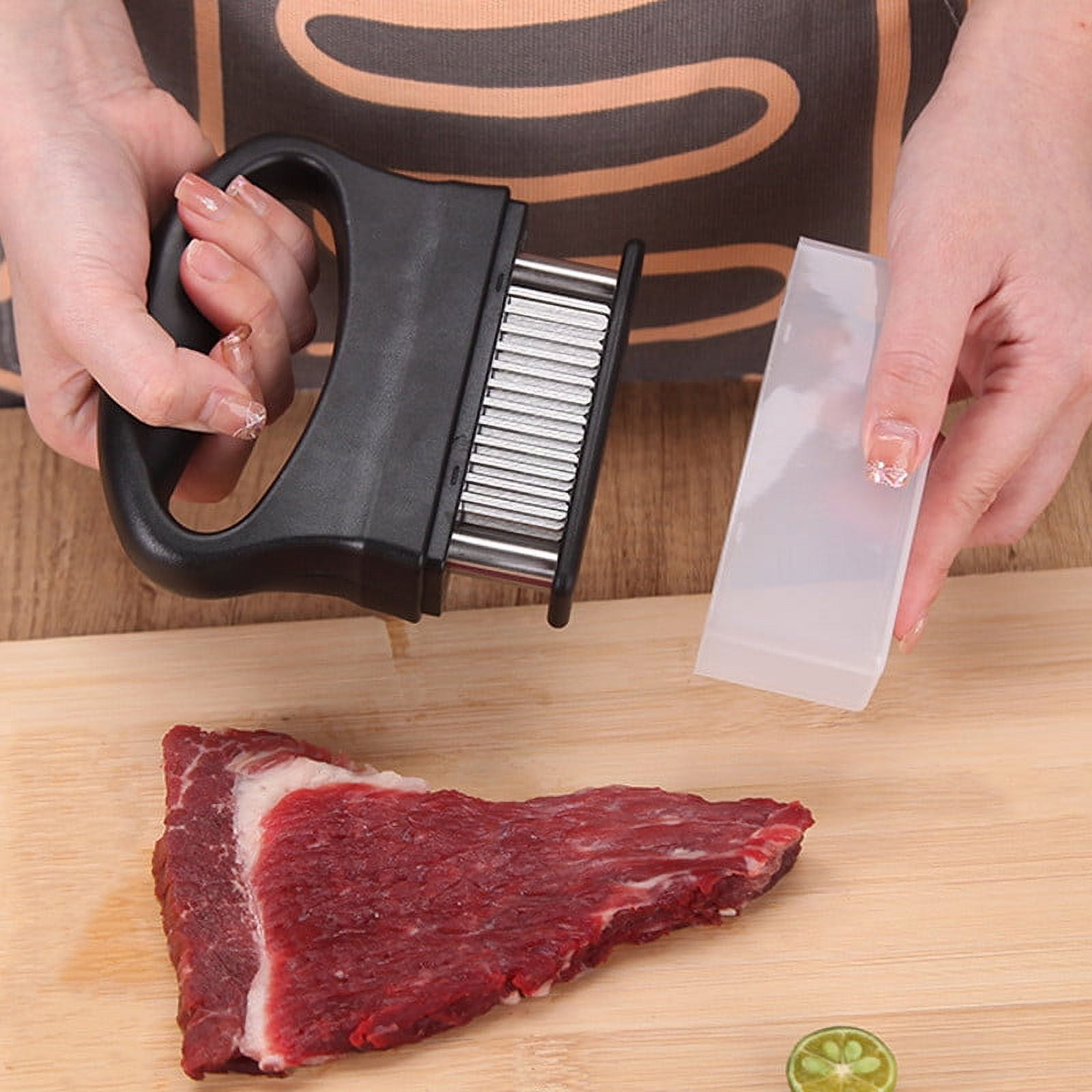 Vrorvz Premium Stainless Steel Meat Tenderizer Needle with Ergonomic ...