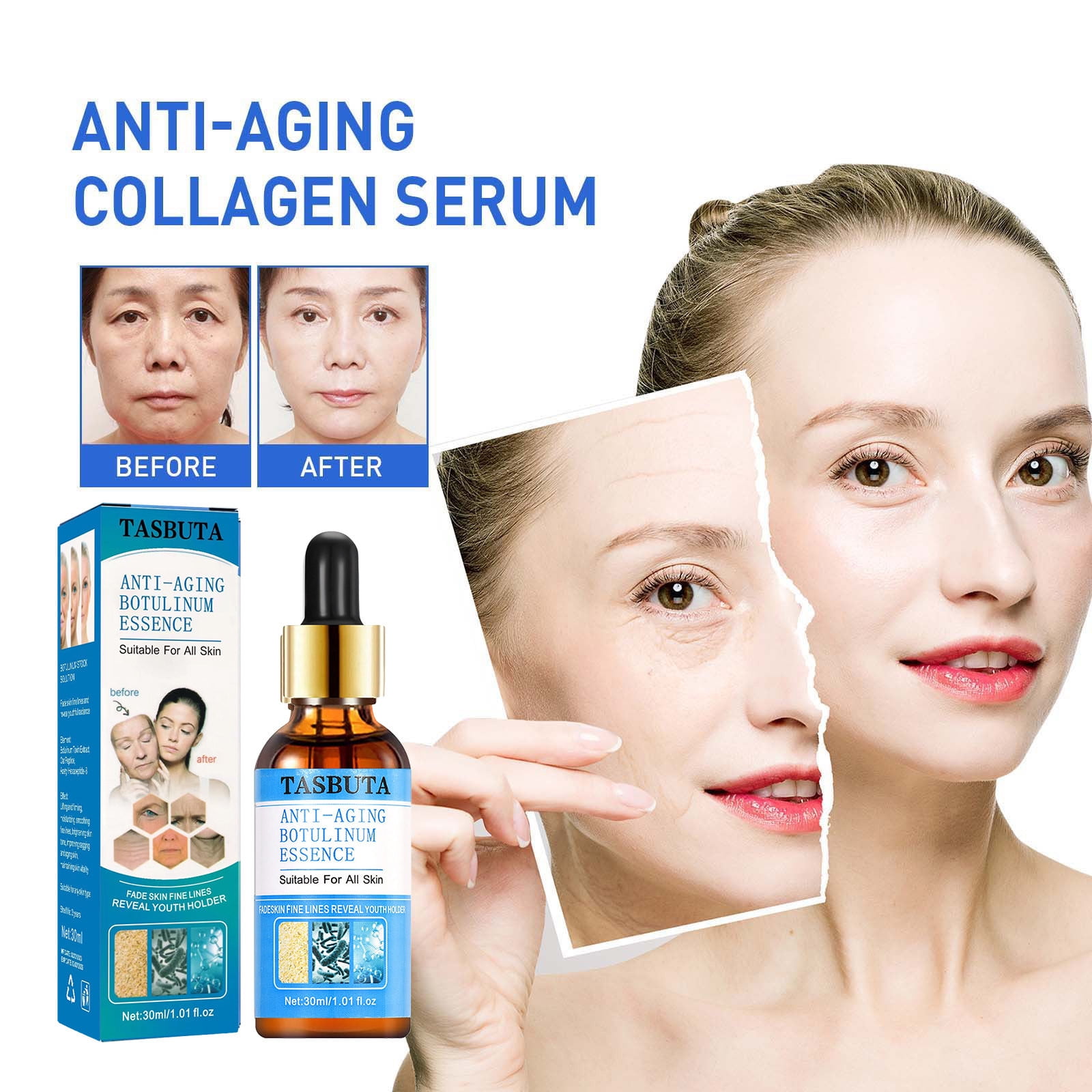 Vrorvz Rejuvenating Resistant Wrinkle Serum for Firm Skin,Reduces Fine Lines and Improves ...