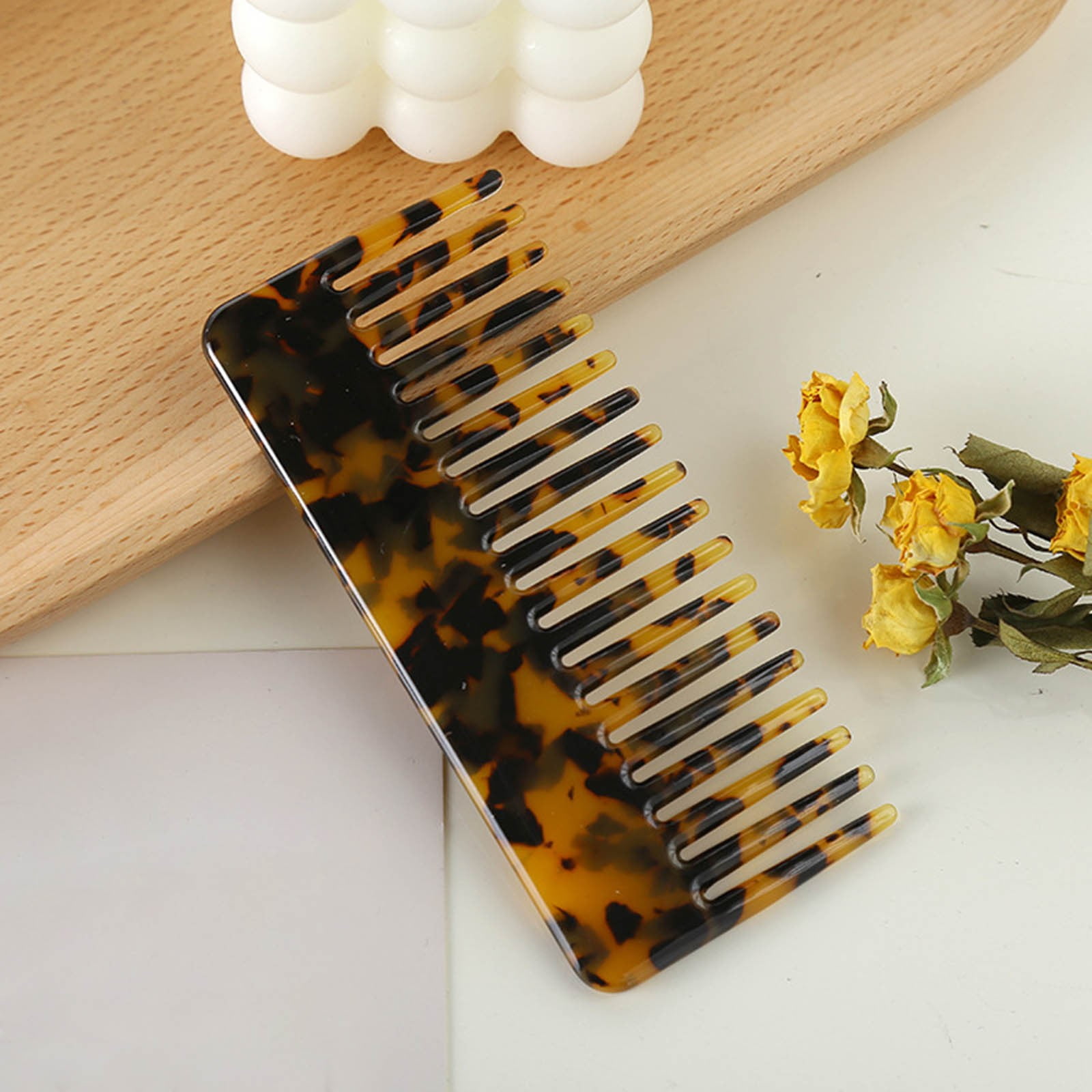 Vrorvz Retro Fine Tooth Hair Comb for Men and Women Detangler and Hair ...