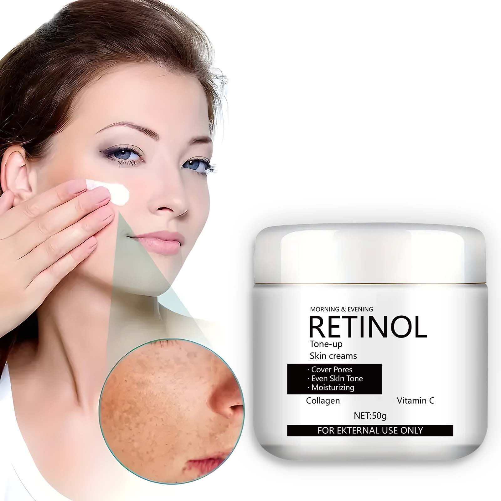 Vrorvz Revitalize Your Skin with 1.8oz Retinol Cream Gentle Hydration and Elasticity Strengthen ...