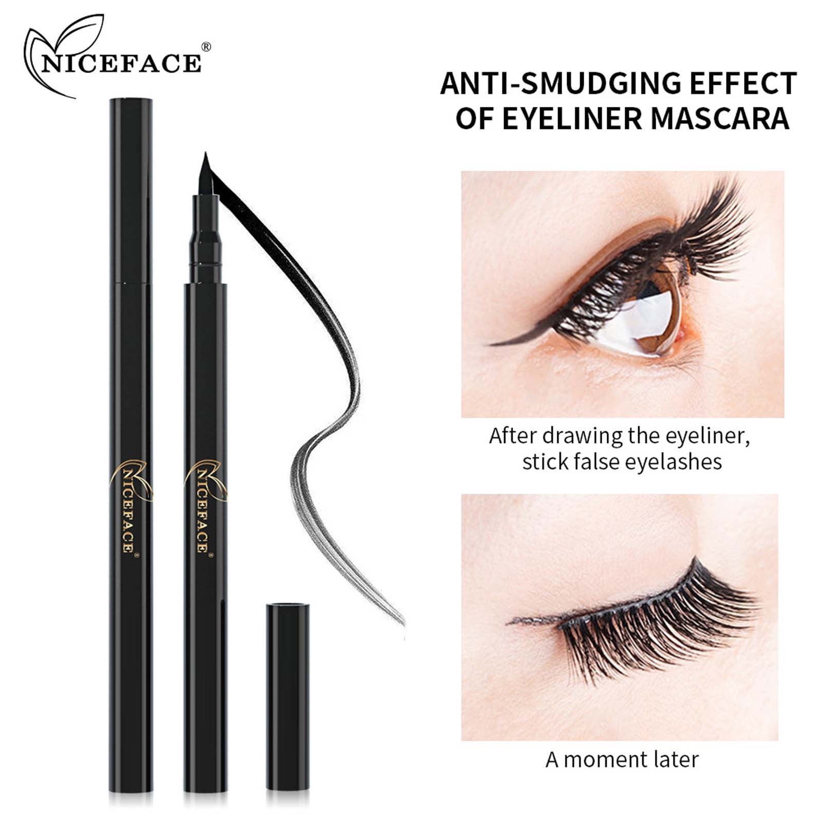 Vrorvz Self Adhesive Eyeliner Pen 3 in 1 Multi functional Natural ...
