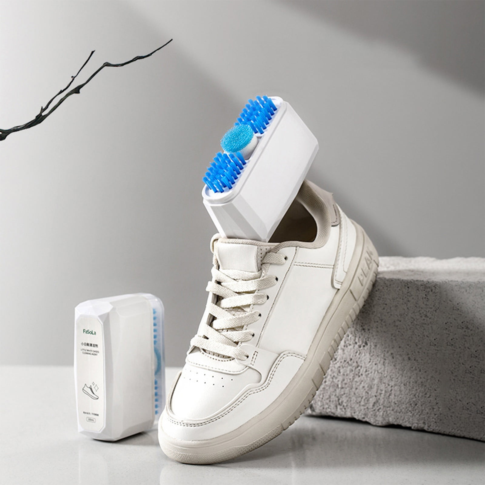 Vrorvz Shoe Brush Cleaner with Built-in Foaming Device for Canvas Mesh ...