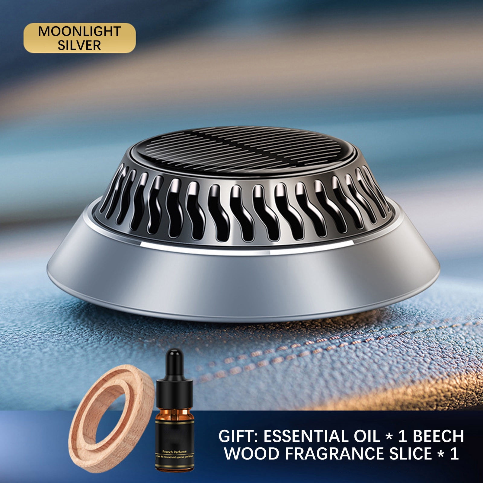 Vrorvz Solar Powered Rotating Car Aromatherapy Diffuser with ...