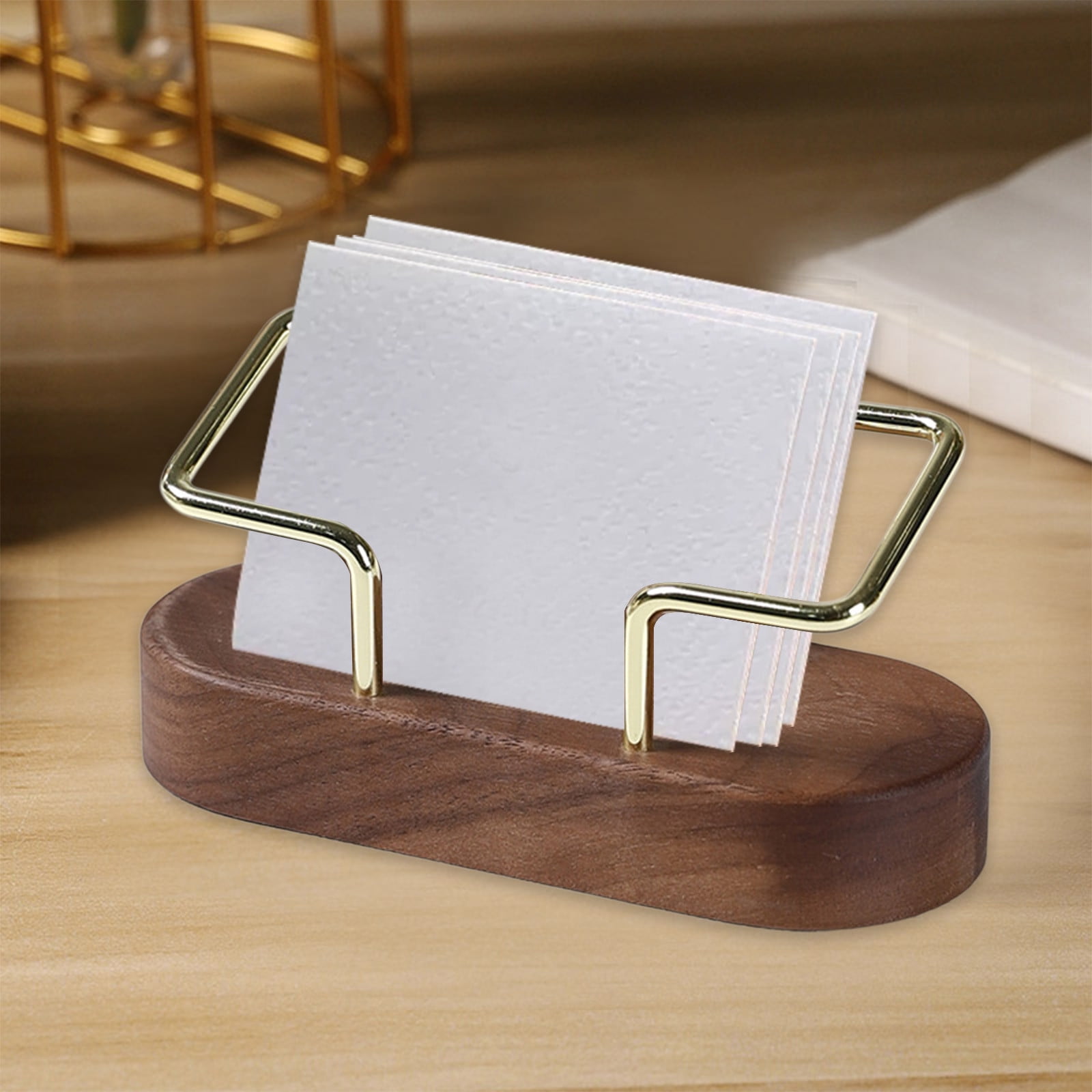 Vrorvz Solid Wood Business Card Holders Home Office Desk Decor Fall ...