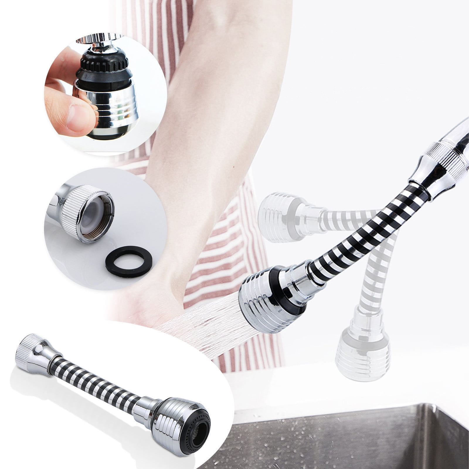Vrorvz Stainless Steel Faucet Extender Rotatable Filter Nozzle ...
