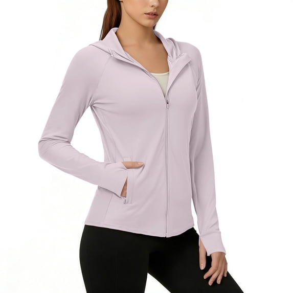 Vrorvz Sun Protection Jacket Womens Long Sleeve Zipper down Summer ...