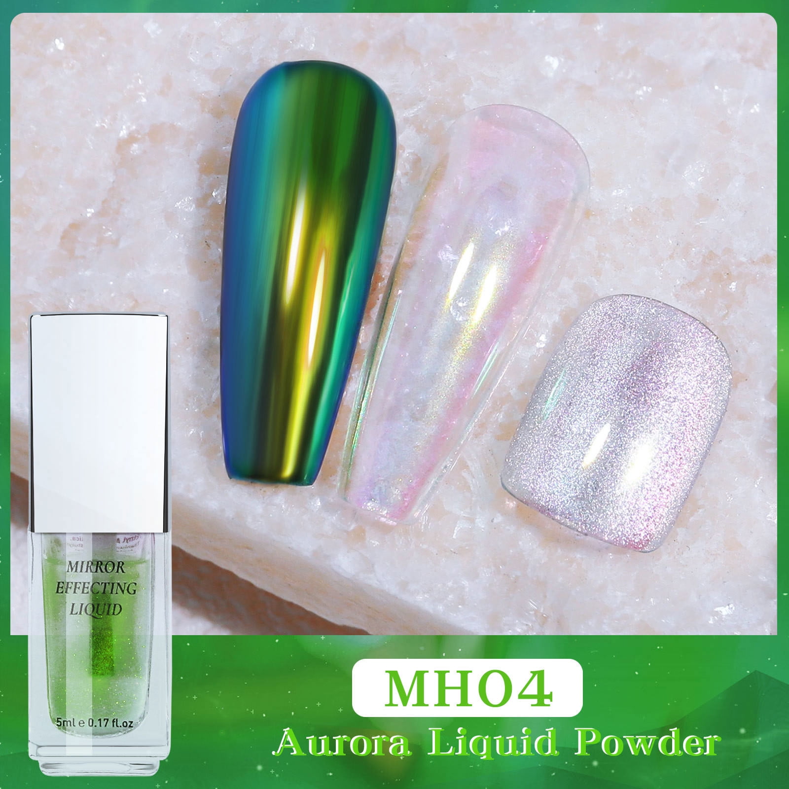 Vrorvz Universal Mirror Shining Powder for Nail Enhancement,High Gloss ...