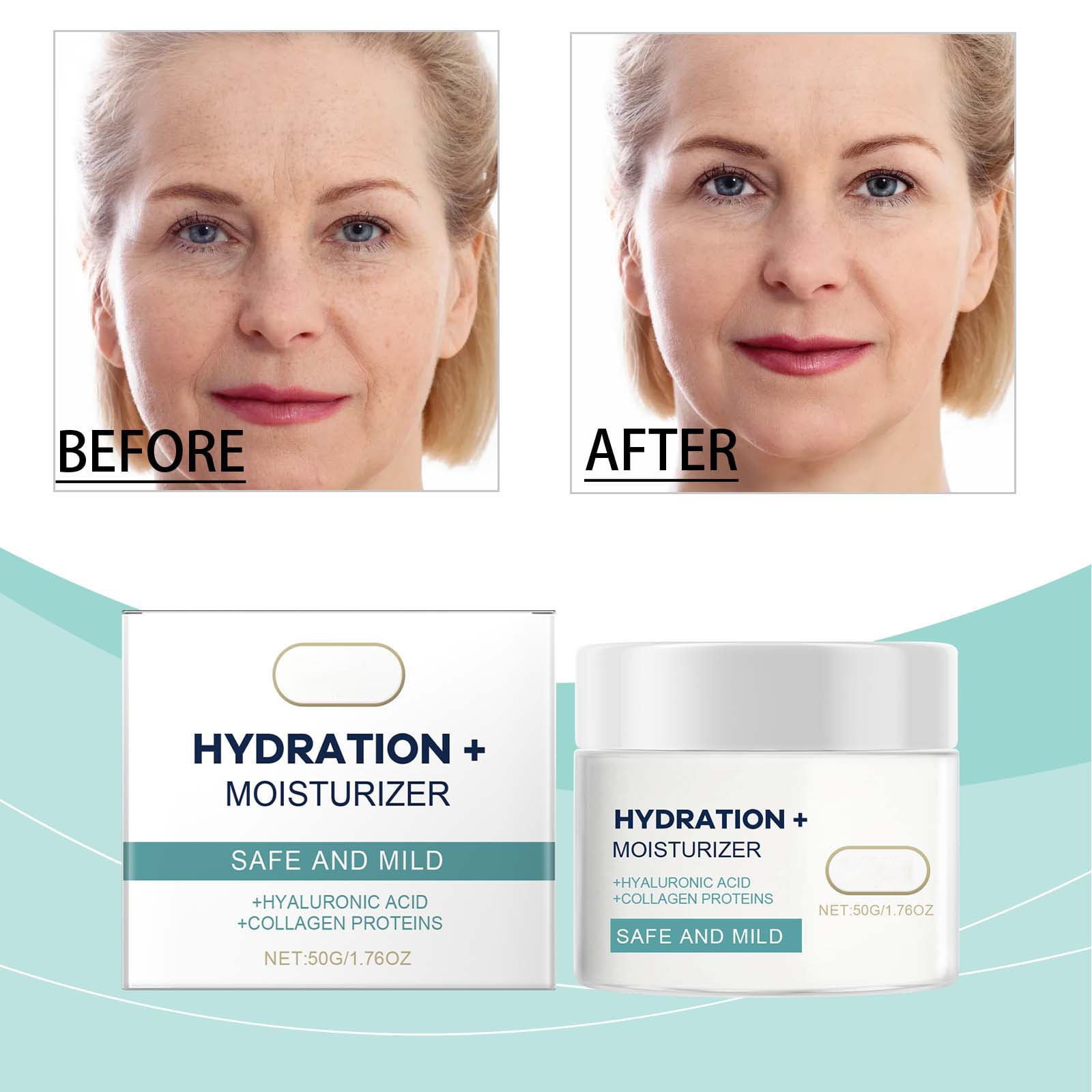 Vrorvz Vegan Relief Cream Moisturizing Face Cream for Oily Skin with Soothing and Regenerating ...