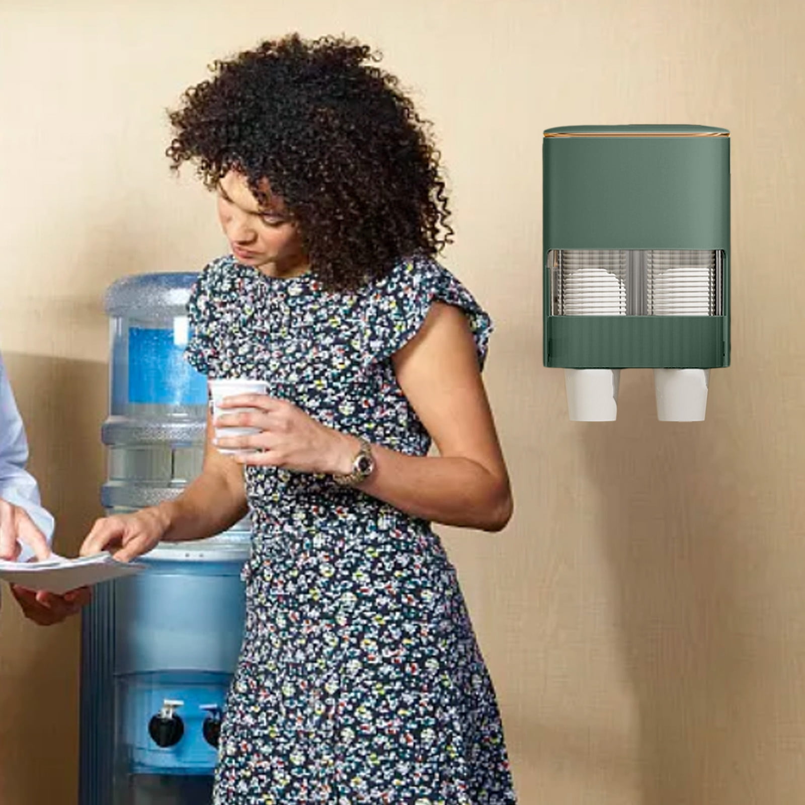 Vrorvz Wall Mounted Disposable Cup Dispenser for Home and Office,Easy ...
