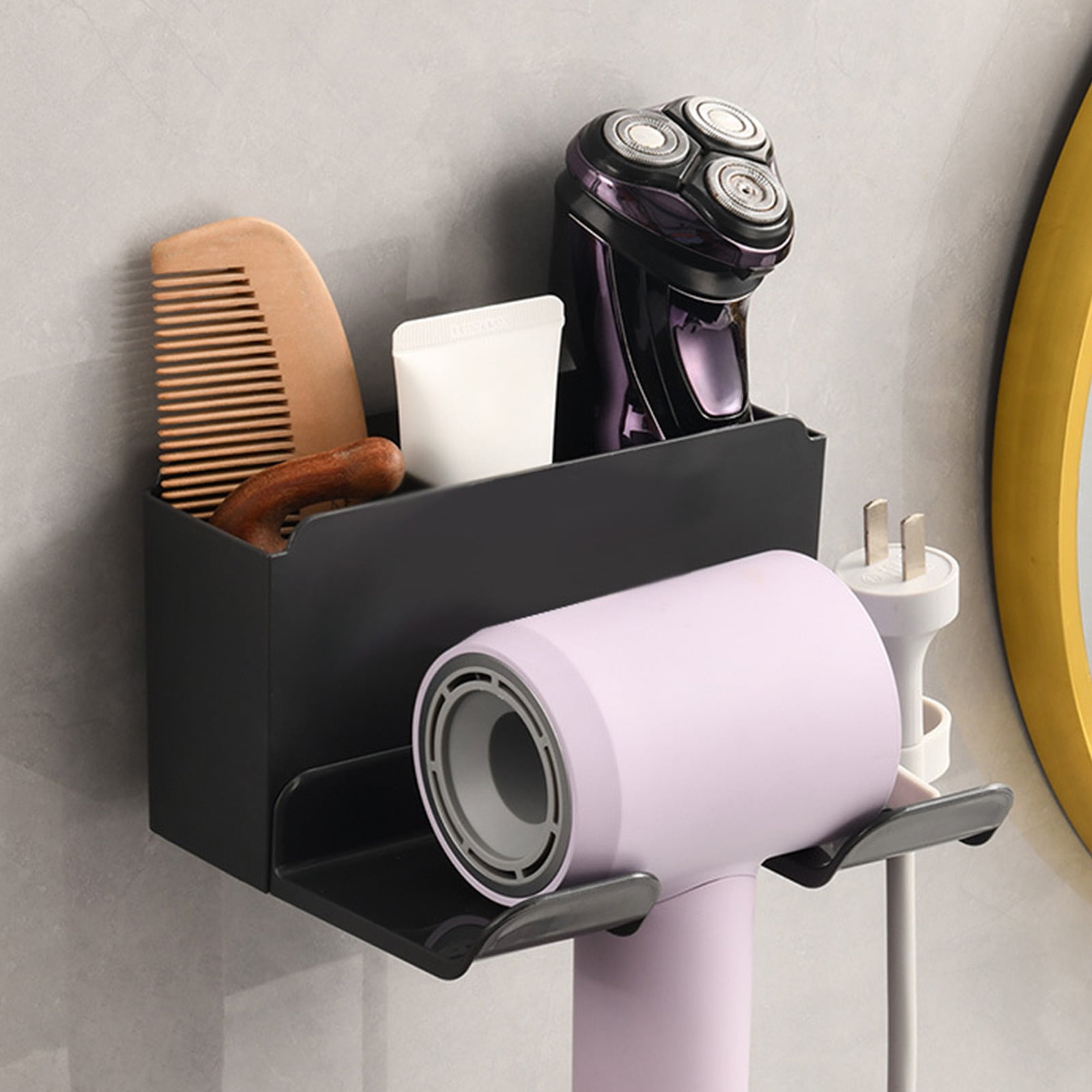 Vrorvz Wall Mounted Hair Dryer Support No Drill Easy Installation ...