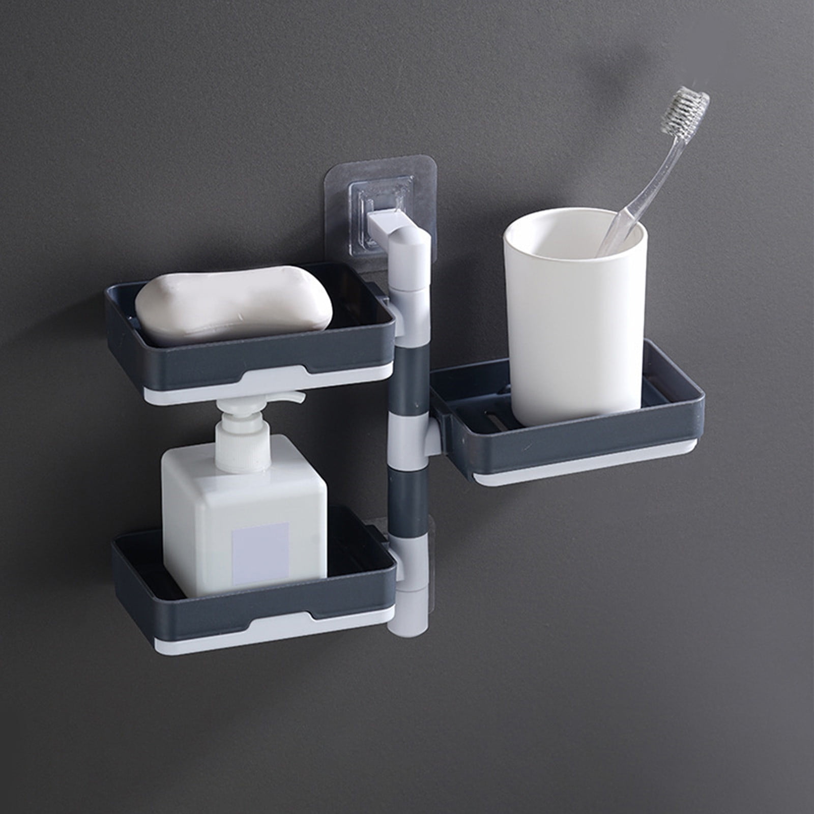 Vrorvz Wall Mounted Self Adhesive Rotatable Soap Box with Vacuum ...