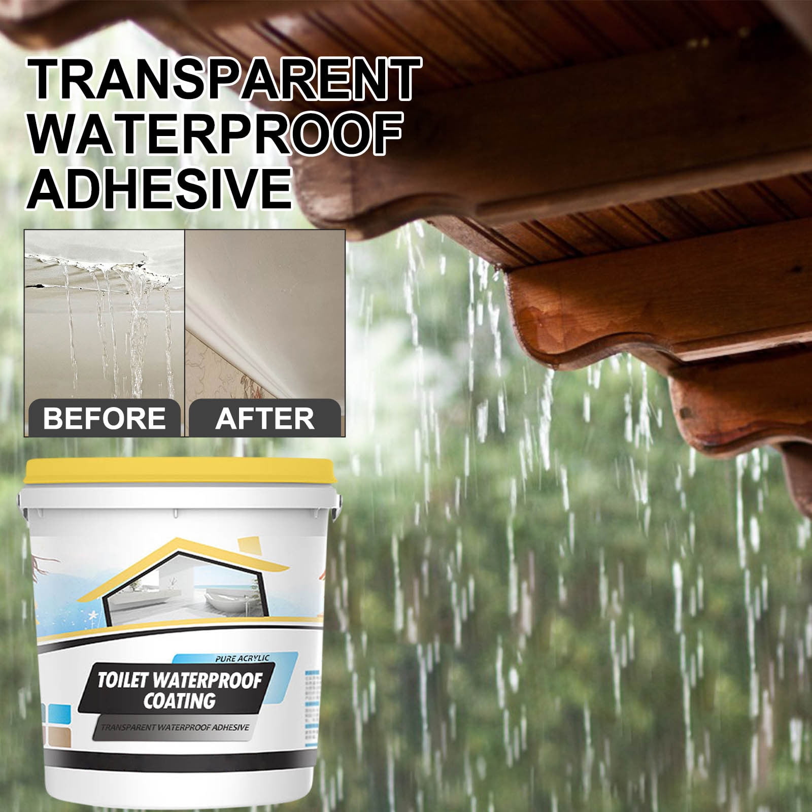 Vrorvz Waterproof Sealant 5.3 oz for Home Repair Leak Stop Industrial ...